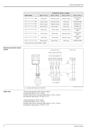 Proline Promag 50P, 53P-Electromagnetic Flowmeter | PDF