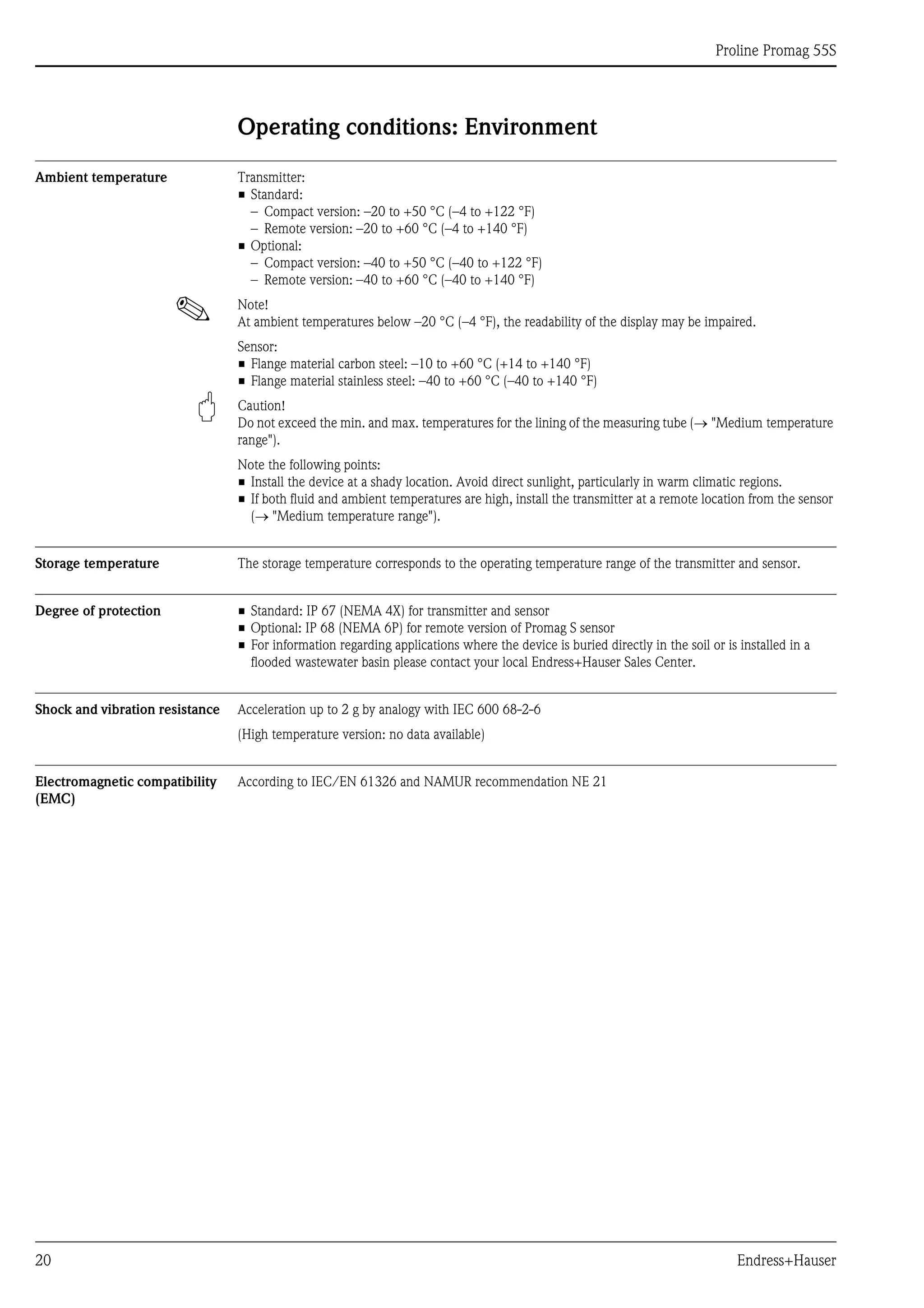 Proline promag 55 s endress+hauser datasheet-electromagnetic flowmeter ...