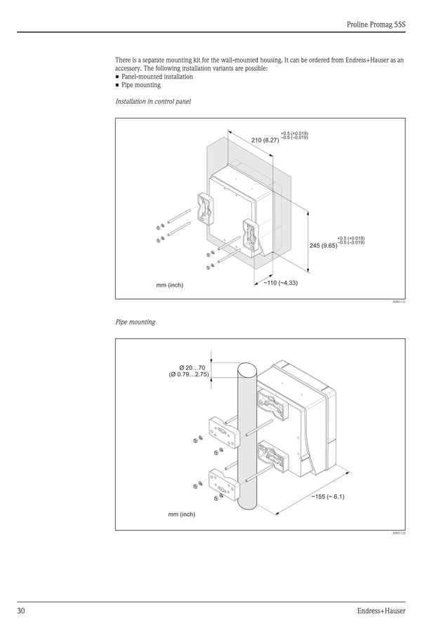 Proline promag 55 s endress+hauser datasheet-electromagnetic flowmeter ...