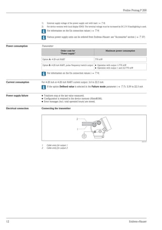 Proline Promag P200-Electromagnetic Flowmeter | PDF