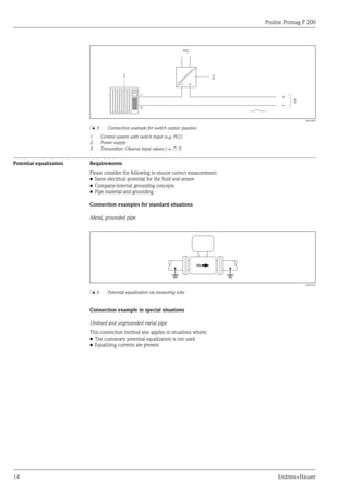 Proline Promag P200-Electromagnetic Flowmeter | PDF