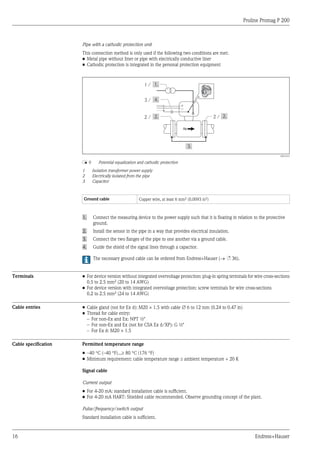 Proline Promag P200-Electromagnetic Flowmeter | PDF