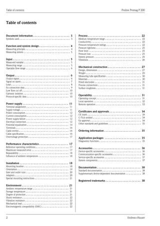 Proline Promag P200-Electromagnetic Flowmeter | PDF