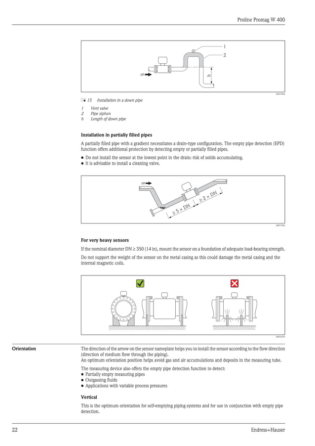 Proline promag w 400 endress+hauser datasheet-electromagnetic flowmeter ...