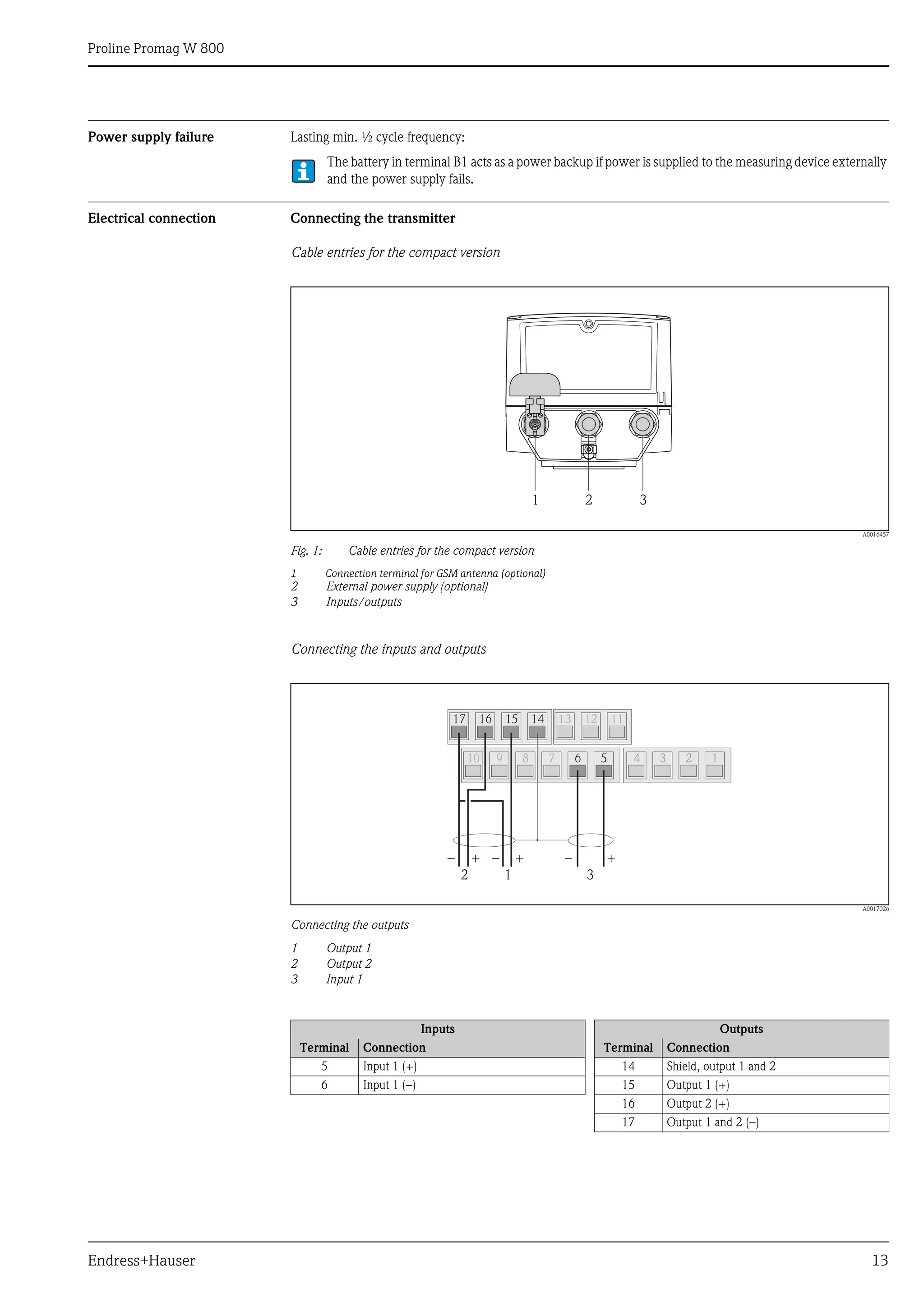 Proline promag w 800 endress+hauser datasheet-electromagnetic flowmeter ...