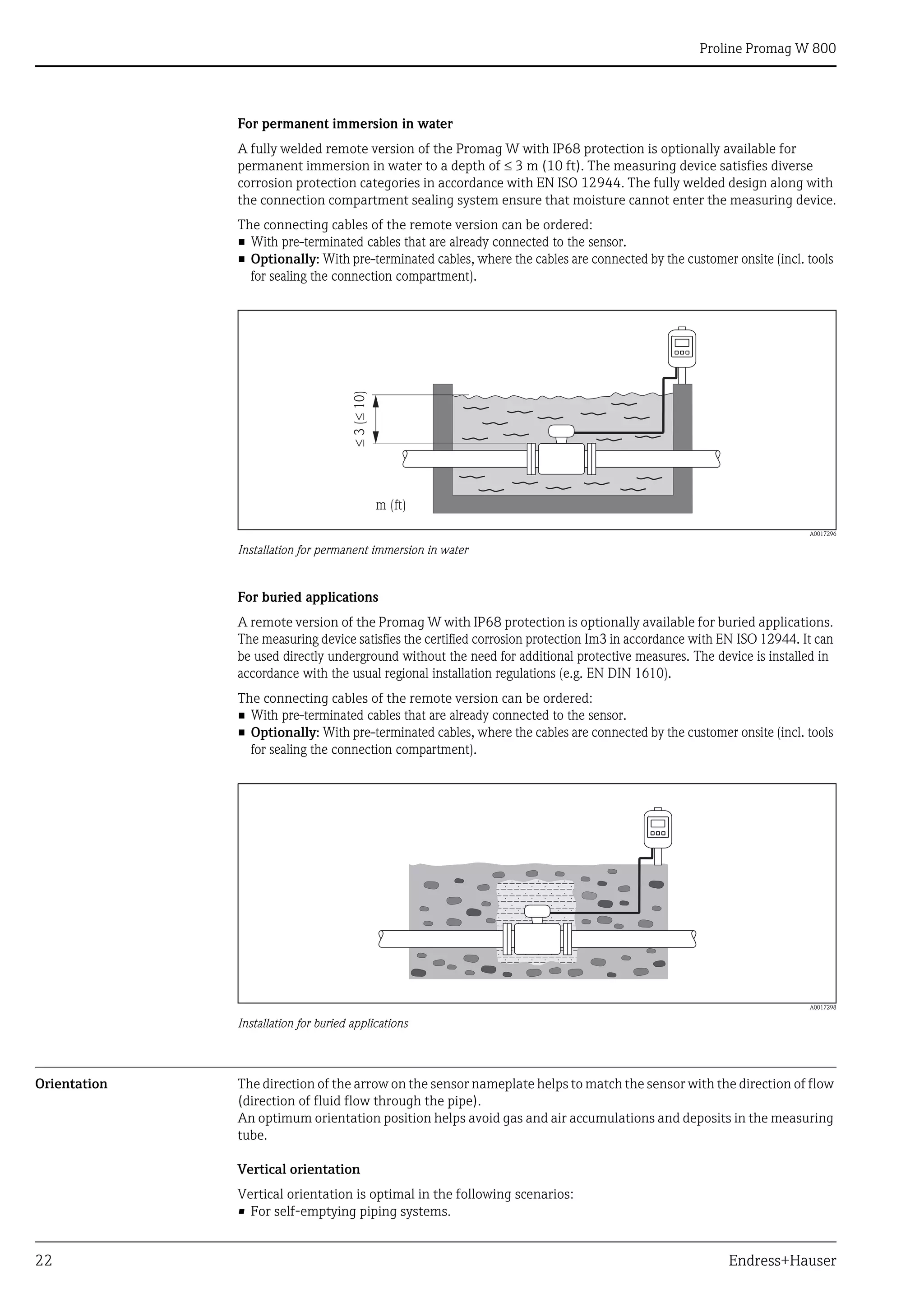 Proline promag w 800 endress+hauser datasheet-electromagnetic flowmeter ...