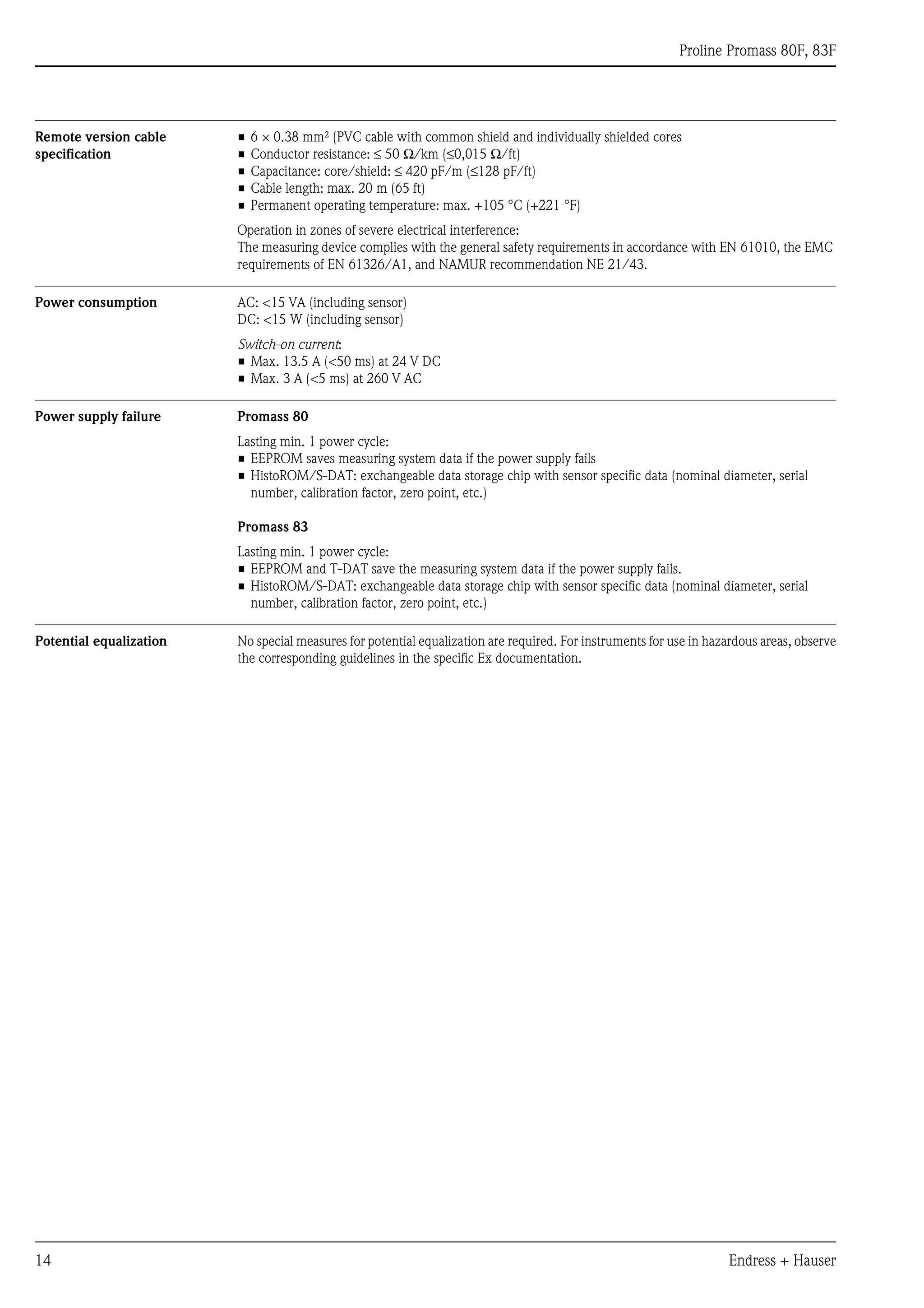 Proline promass 80 f 83f-endress+hauser datasheet-coriolis mass ...