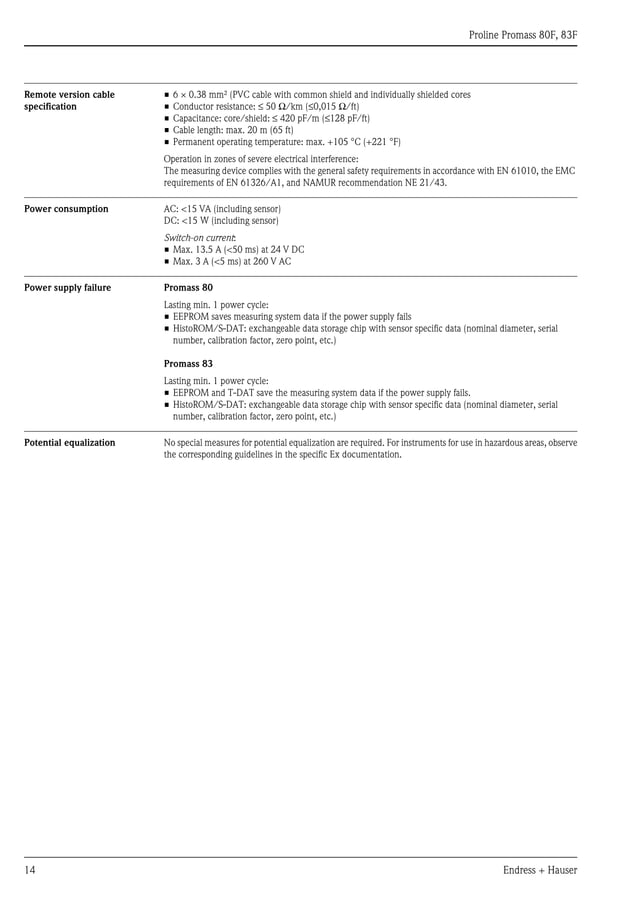 Proline promass 80 f 83f-endress+hauser datasheet-coriolis mass ...