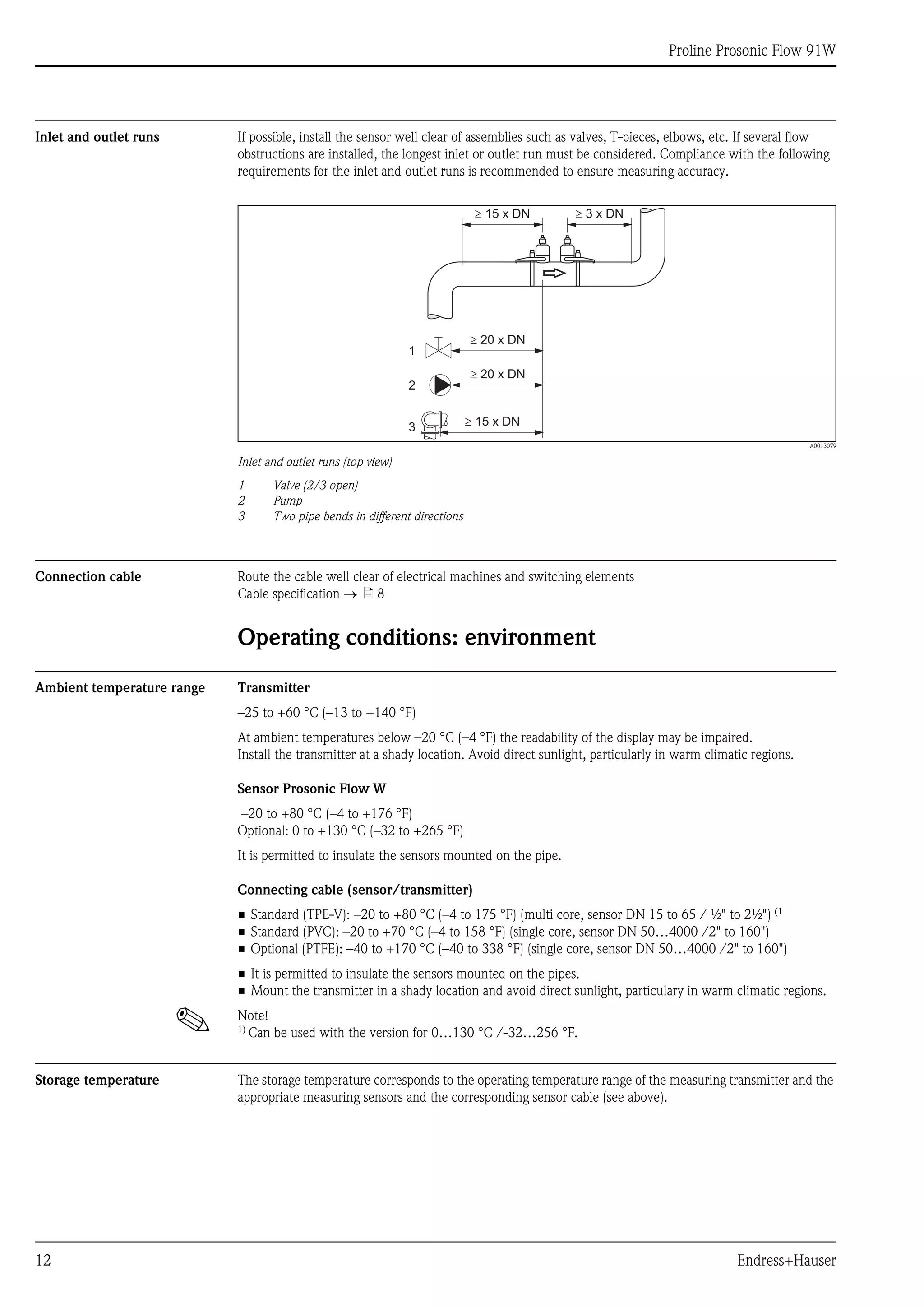 Proline prosonic flow 91 w endress+hauser datasheet-ultrasonic ...
