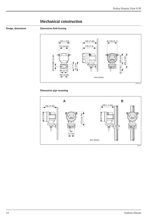 Proline prosonic flow 91 w endress+hauser datasheet-ultrasonic ...
