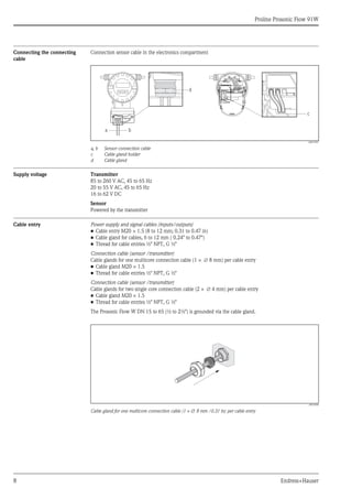 Proline prosonic flow 91 w endress+hauser datasheet-ultrasonic ...