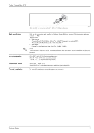 Proline prosonic flow 91 w endress+hauser datasheet-ultrasonic ...