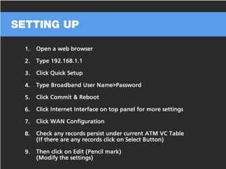 PROLINK H5200C Router Configuration Guide | PDF