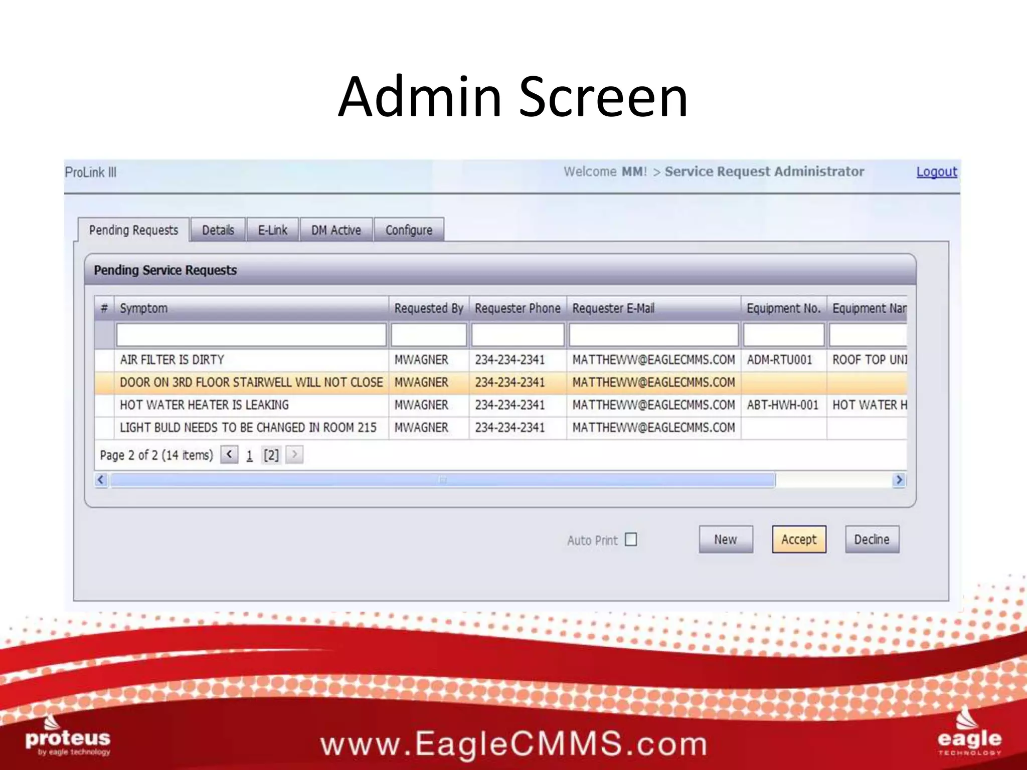 ProLink III Web Based Service Request Module | PPSX