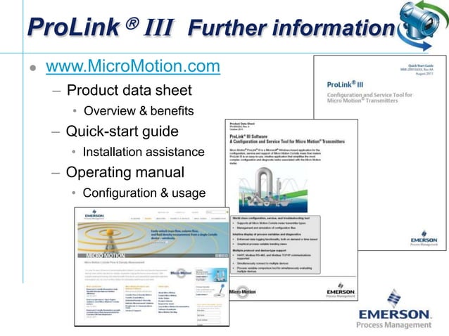MicroMotion Coriolis ProLink III Slide.pptx | Operating Systems ...