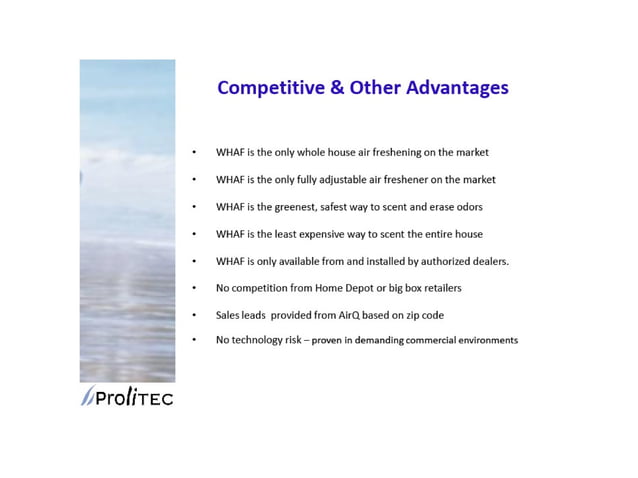 Prolitec Dealer Info | PPT