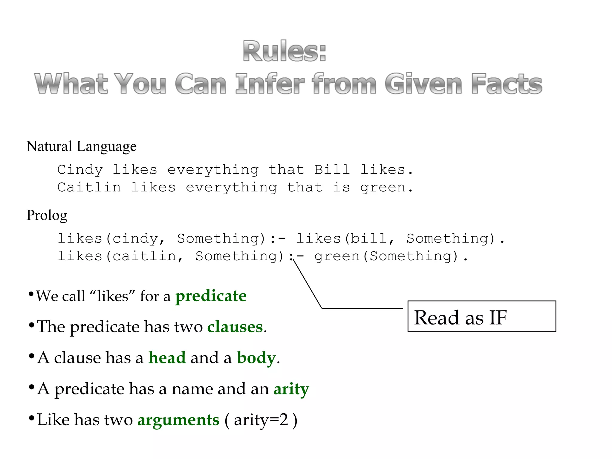 Artificial intelligence Prolog Language | PPT
