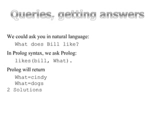 Artificial intelligence Prolog Language | PPT