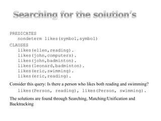 Artificial intelligence Prolog Language | PPT