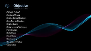 Introduction on Prolog - Programming in Logic | PPTX