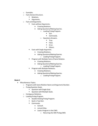 Introduction to Prolog (PROramming in LOGic) | PDF