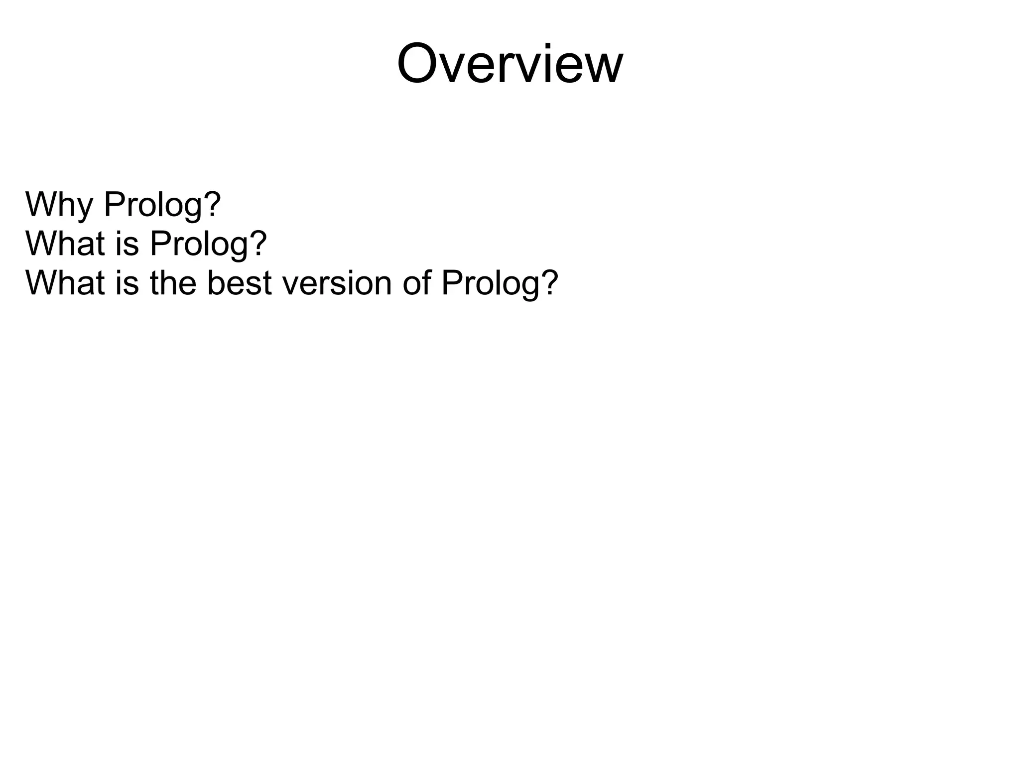 Prolog Class Slidesforsecondlife Ppt