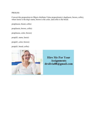 PROLOG Convert this proposition to Object-Attribute-Value proposition(.docx