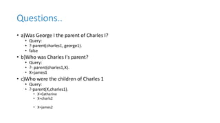 Prolog example explanation(Family Tree) | PPTX