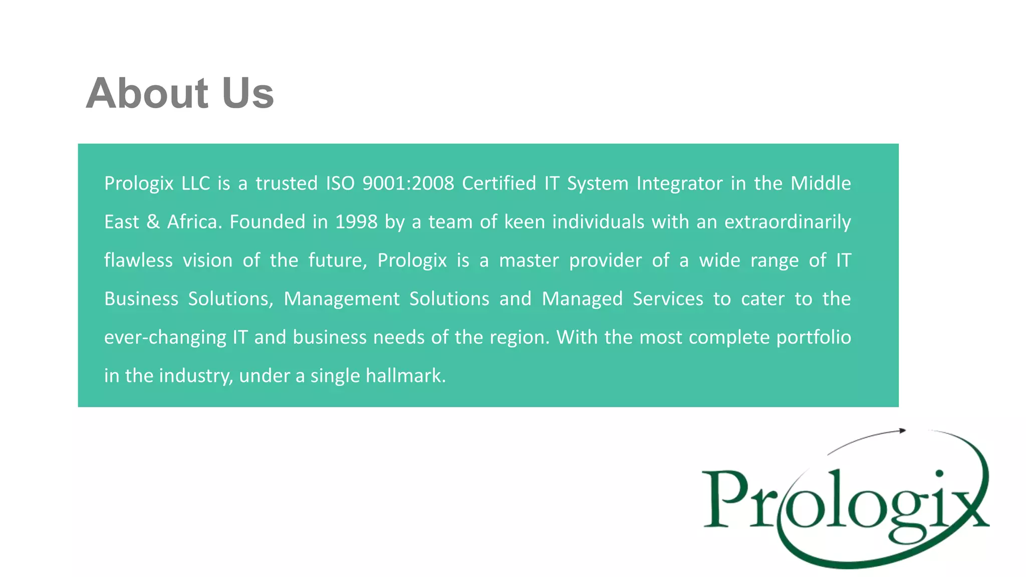 Prologix : Annual Maintenance Contract in Dubai | PPT