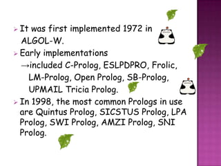 Prolog (present) | PPT