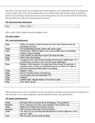 Radio Drama Script Congkak | PDF