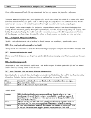 Radio Drama Script Congkak | PDF