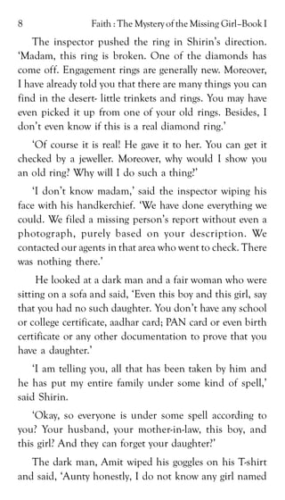 Prologue of Faith-The mystery of the missing girl | PDF