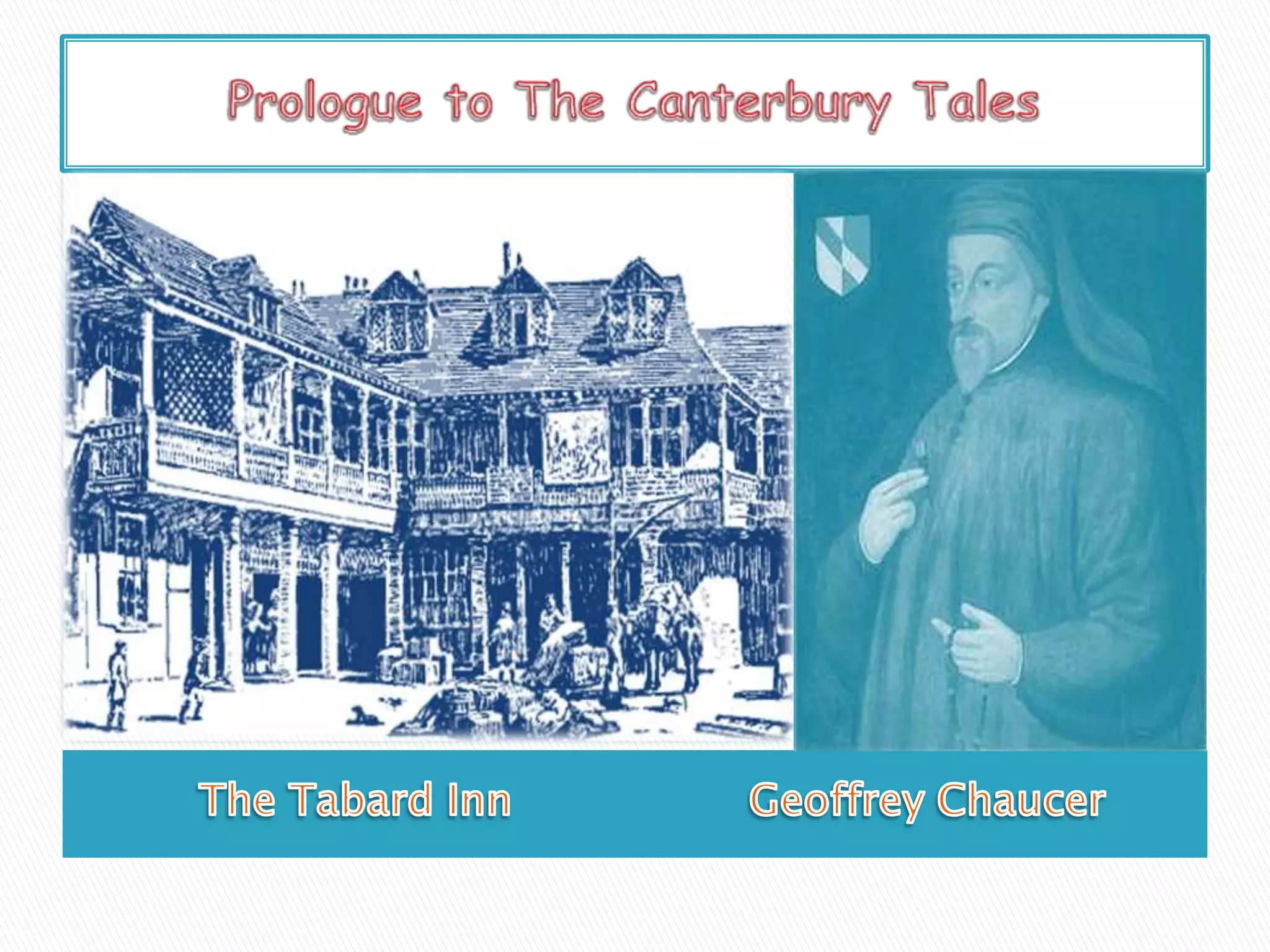 Prologue to the canterbury tales | PPTX