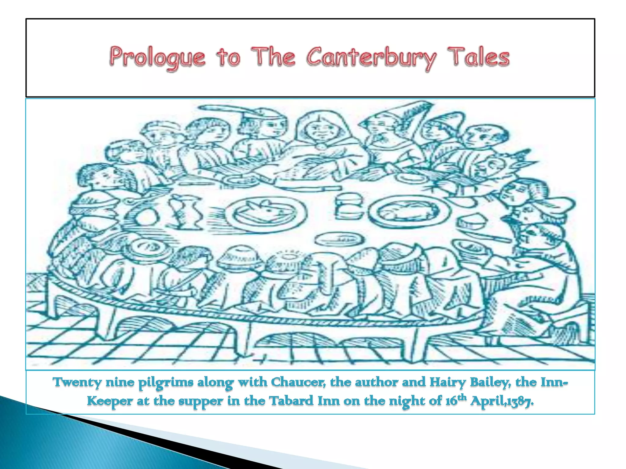 Prologue to the canterbury tales | PPTX