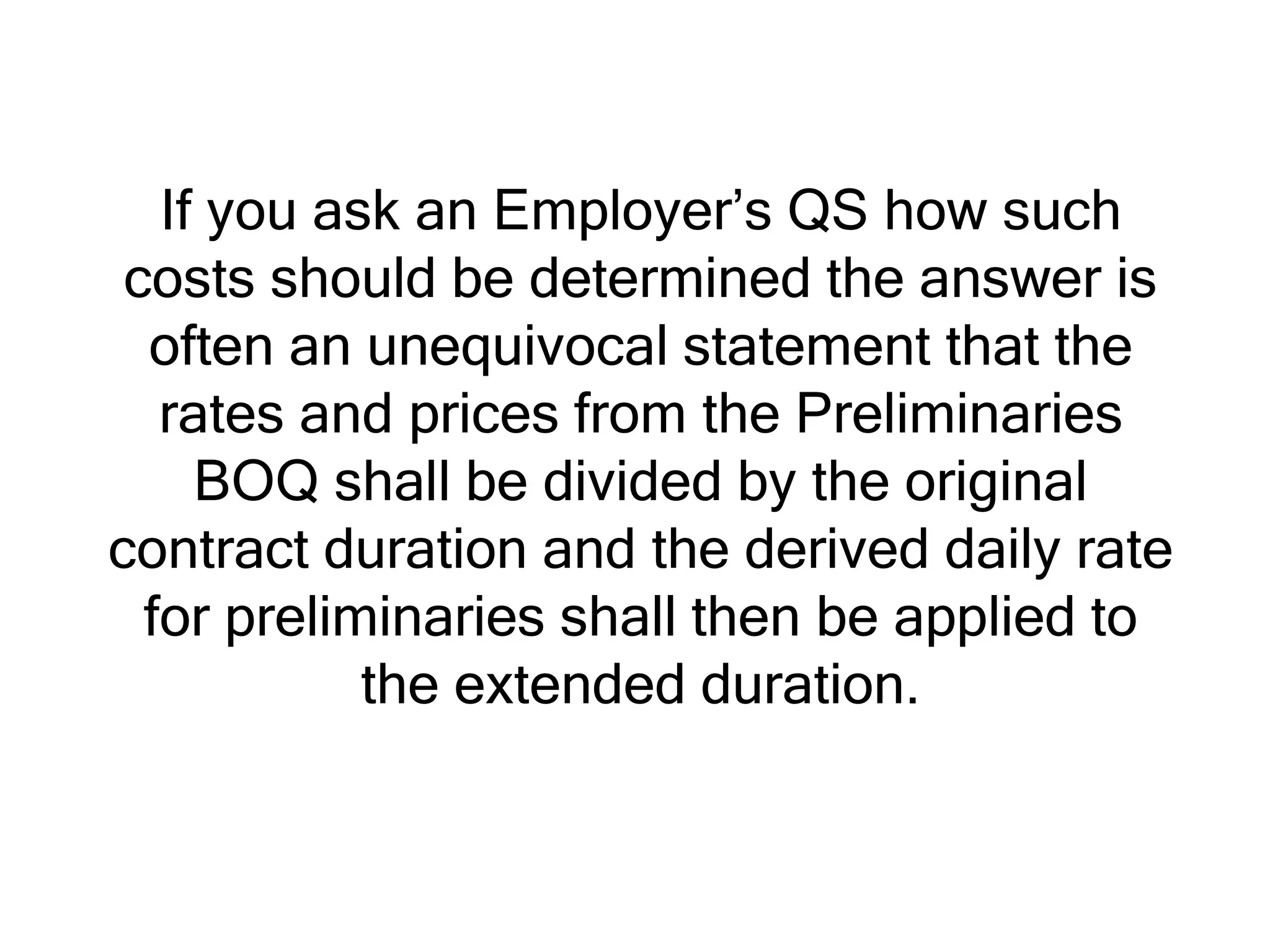 Prolongation cost calculation | PPTX