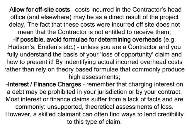 Prolongation cost calculation | PPT