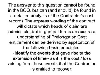 Prolongation cost calculation | PPTX