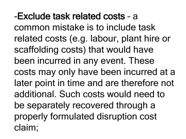 Prolongation cost calculation | PPTX