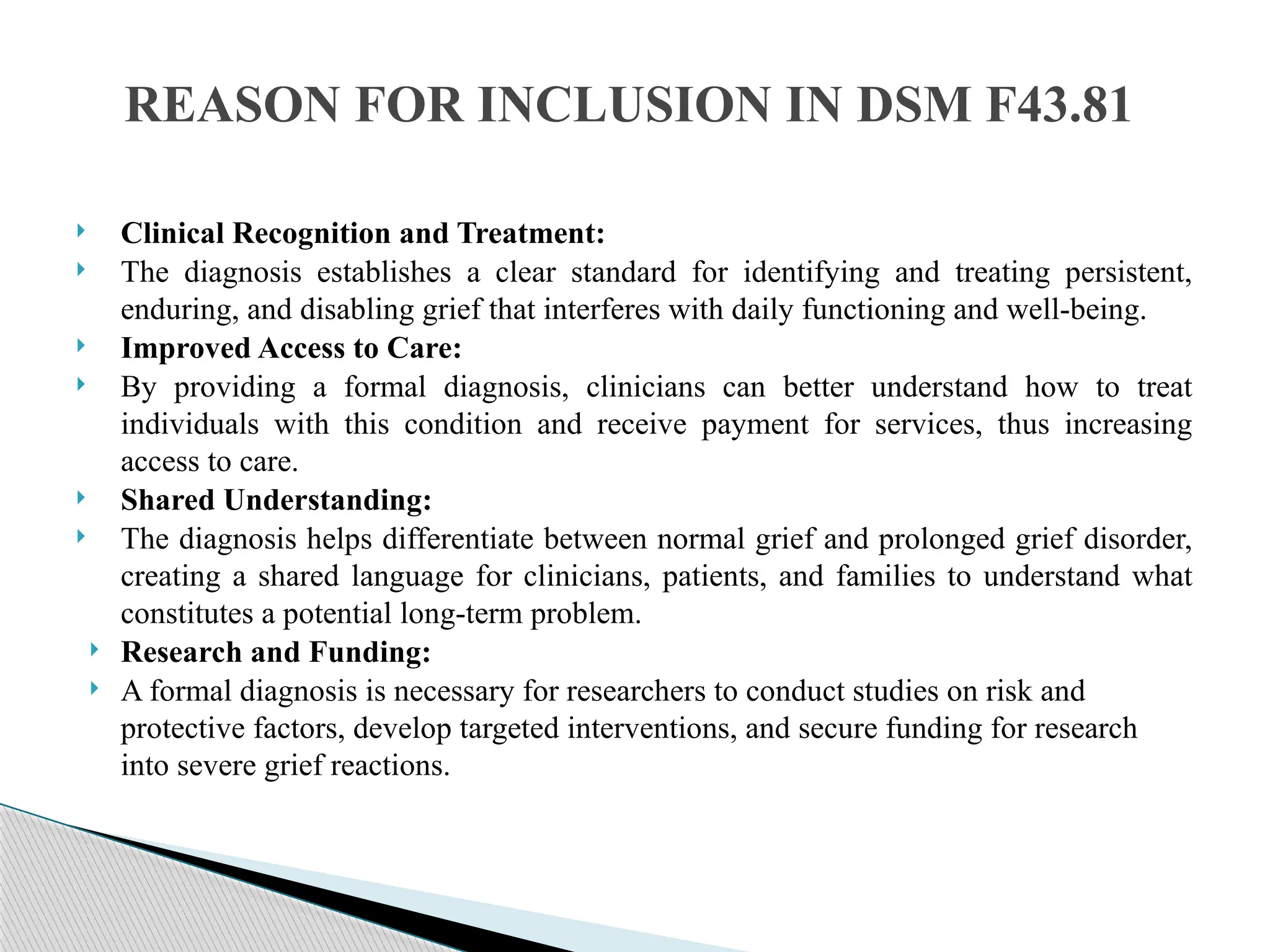 PROLONGED GRIEF DISORDER MENTAL HEALTH NURSING | PPTX