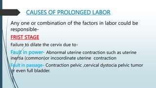 prolonged labor.pptx obg seminar 4th year | PPTX