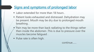 prolonged labor.pptx obg seminar 4th year | PPTX