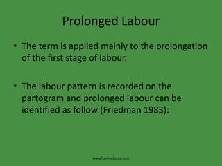 Prolonged labour | PPTX