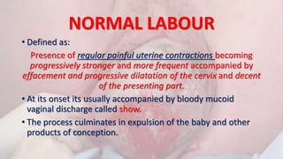 Prolonged labour | PPTX