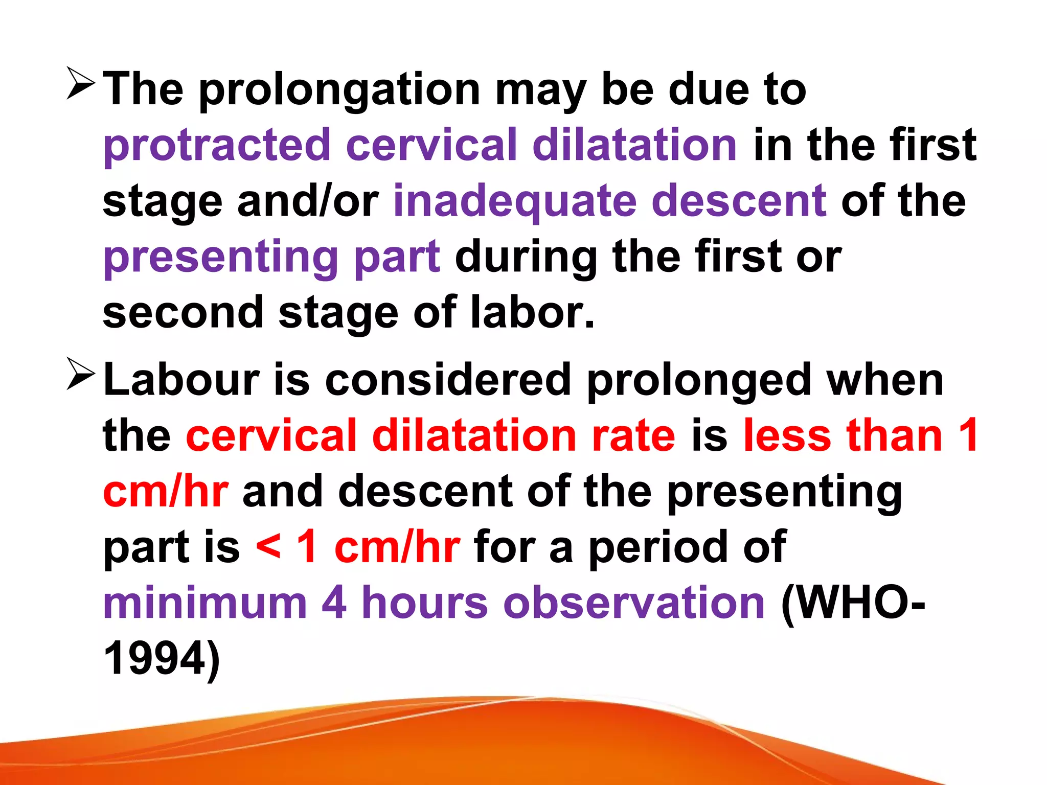 Prolonged labour | PPT