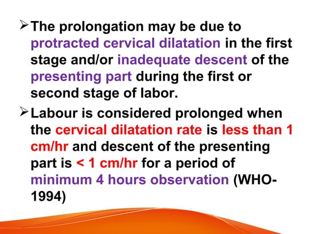 Prolonged labour | PPT