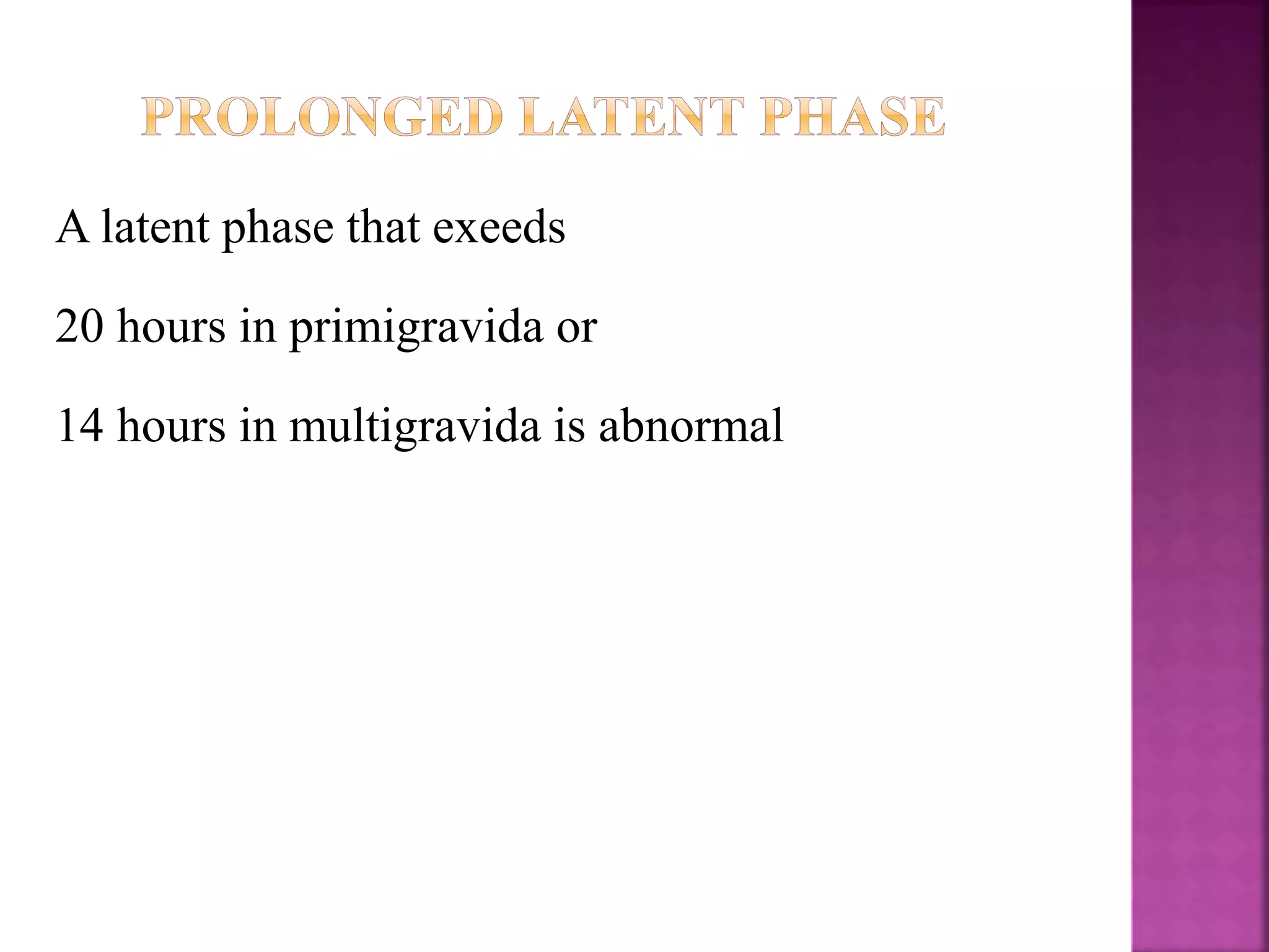 Prolonged labour | PPTX