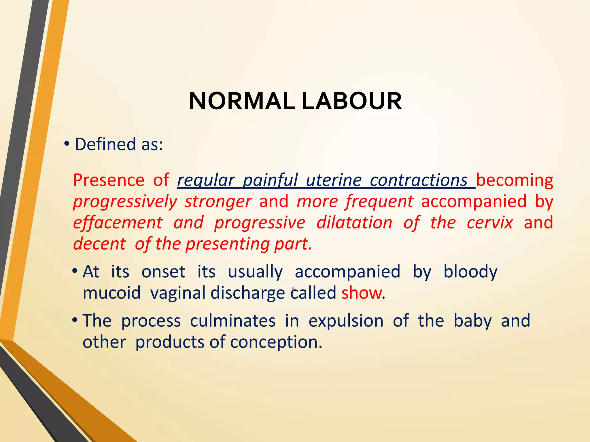 Prolonged and obstructed labour | PPTX