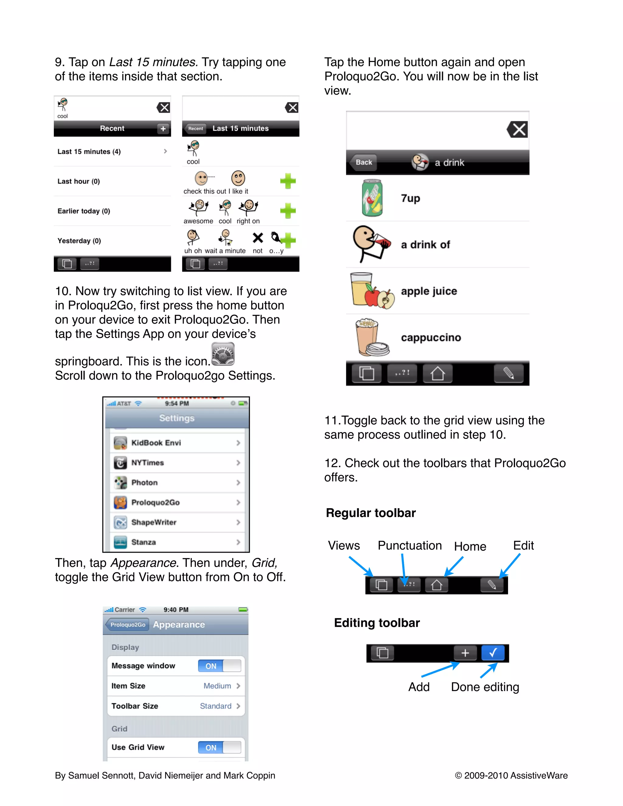 Proloquo2 go tutorial-basics | PDF