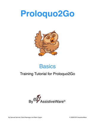 Proloquo2 go tutorial-basics | PDF